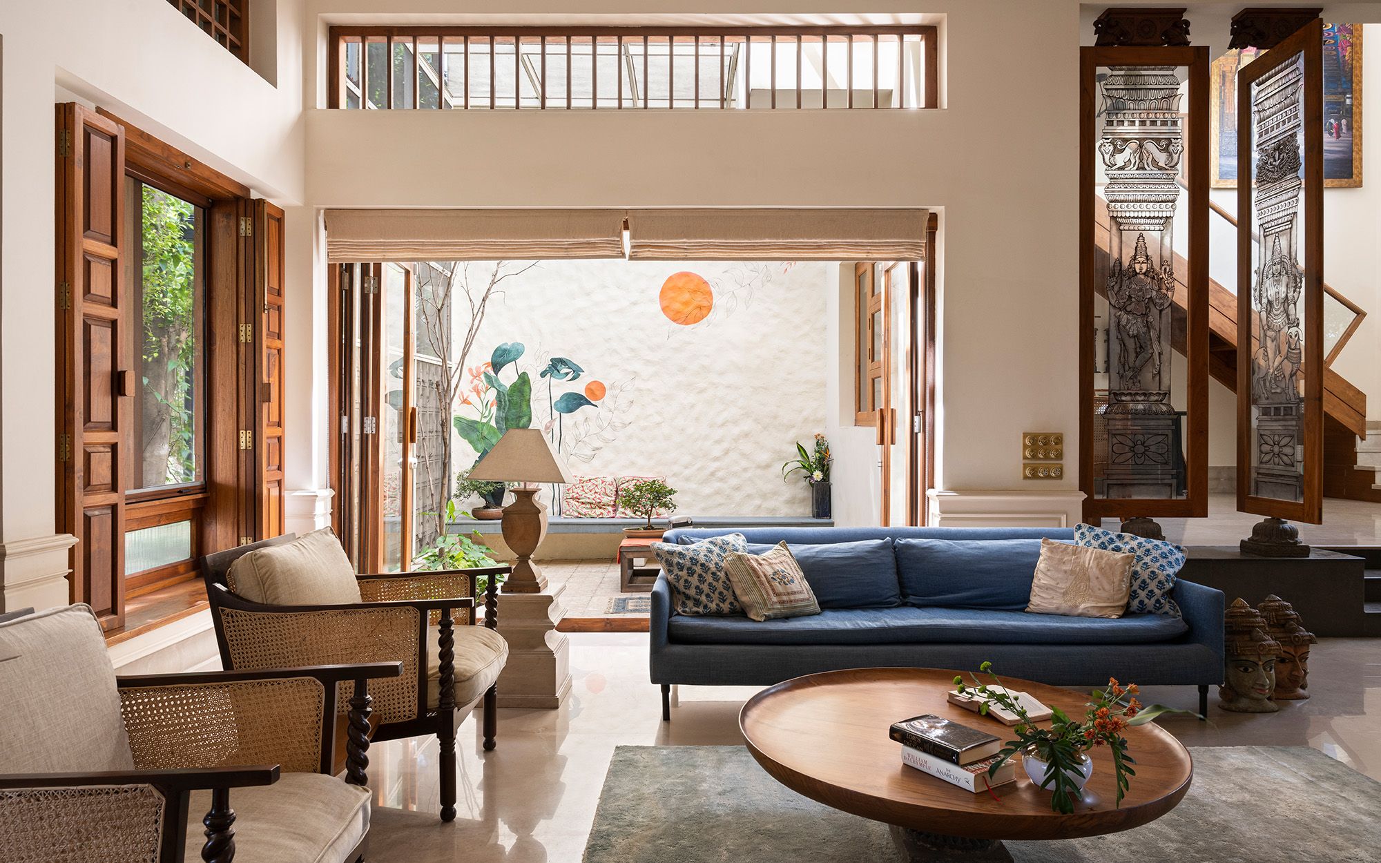 6 Stunning Indian Homes Where Double-Height Living Rooms Take Center ...