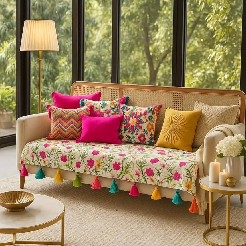How to Style a Dual Tone Sofa Set - Decorat
