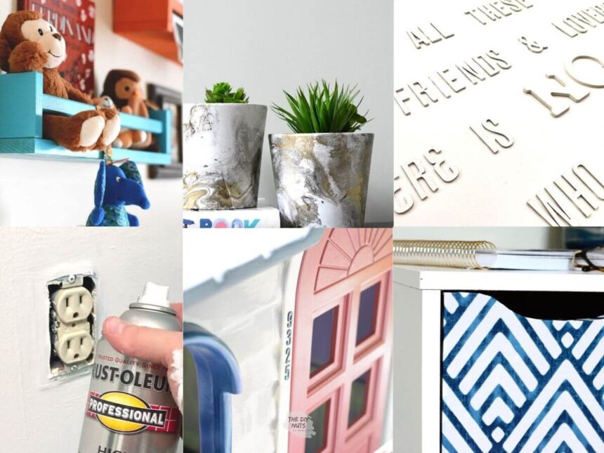 Easy DIY Spray Paint Ideas Even Beginners Can Do - Decorat
